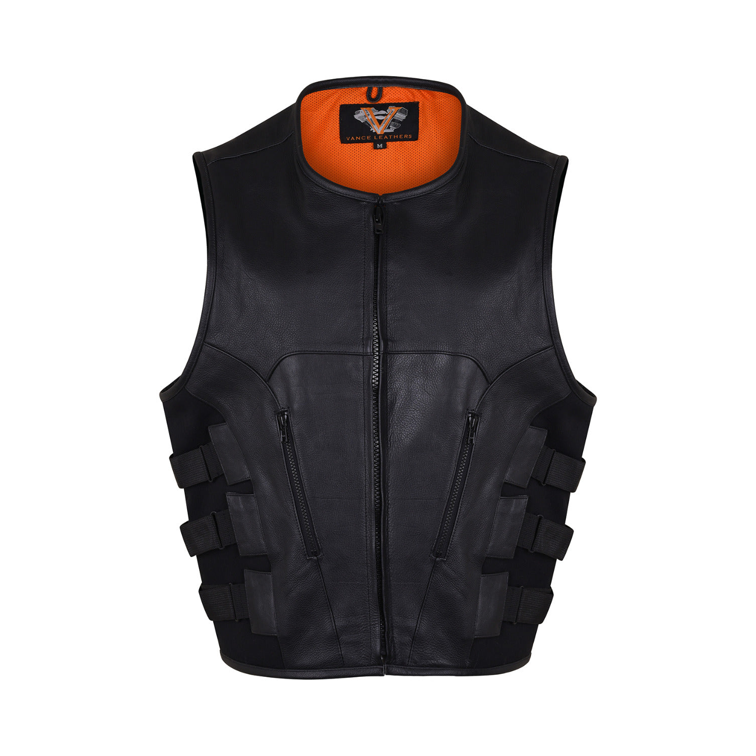 SWAT Team Bulletproof Style Leather Vest 'Commando' Tactical Style Vest | eBay